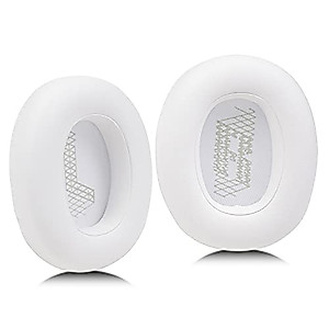 Live 650 BTNC Ear Pads Cushion, MOLGRIA Replacement Earpads for JBL Live 650 650BTNC 660BTNC Wireless Bluetooth Noise Canceling Headphones. (White)