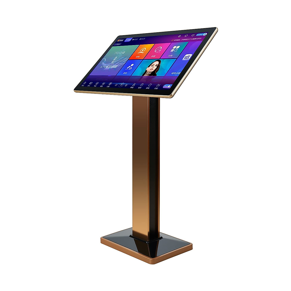 New Generation HiFine Karaoke Player KV-V5Max 3 in 1 Machine with 4T Harddrive, 21.5Inch Touch Screen， Desktop Type, Easy to Carry, Cloud Song Update, Android System