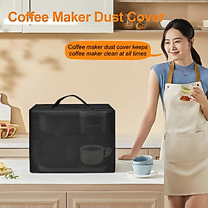 Coffee Maker Dust Cover for Keurig K-Duo Single Serve K-Cup Pod & Carafe Coffee Maker/Keurig K-Elite Single-Serve K-Cup Pod Coffee Maker(K-Elite)/H amilton Beach 2-Way 12 Cup Drip Coffee Maker
