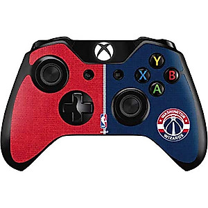 Skinit Decal Gaming Skin Compatible with Xbox One Controller - Officially Licensed NBA Washington Wizards Canvas Split Design