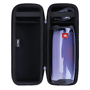 LTGEM Case Compatible with JBL Pulse 4/3 Waterproof Portable Speaker, Black