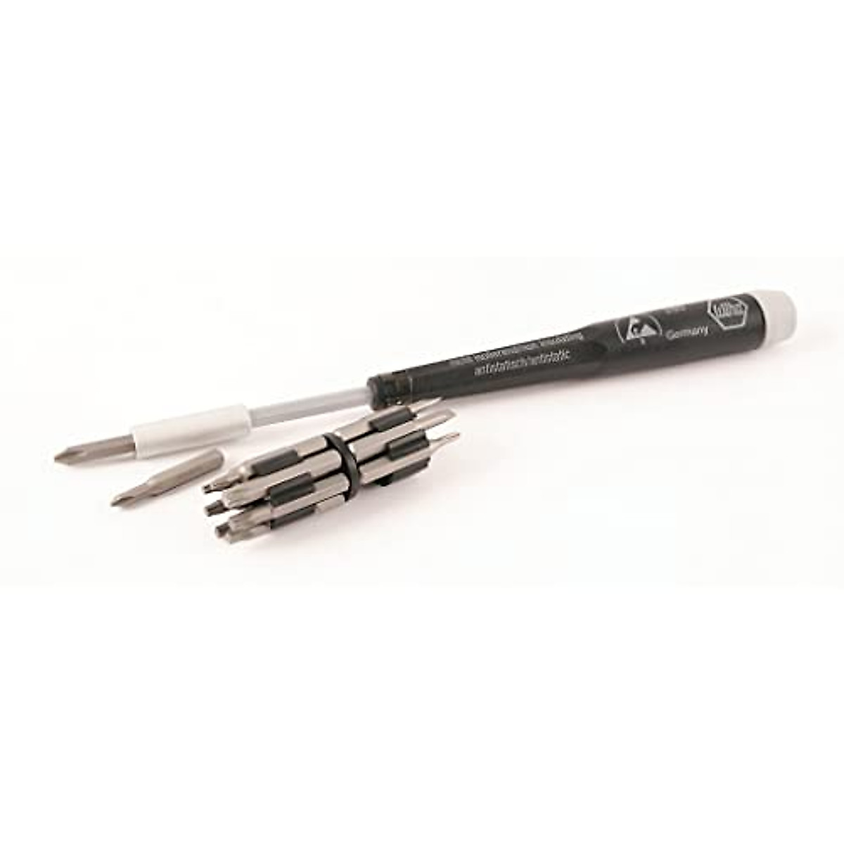 Wiha 75093 16 Piece System 4 ESD Slotted, Phillips and Torx Micro Bit Set