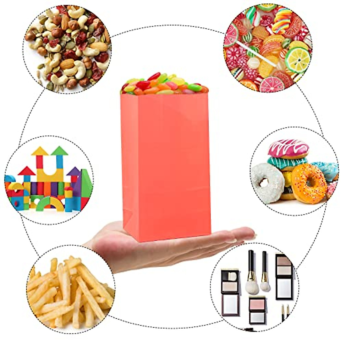 TOXOY Party Favor Bags, 32PCS Candy Bags Wrapped Treat Bags Paper Gift Bags for Wedding Birthday Party Supplies Goodie Bags