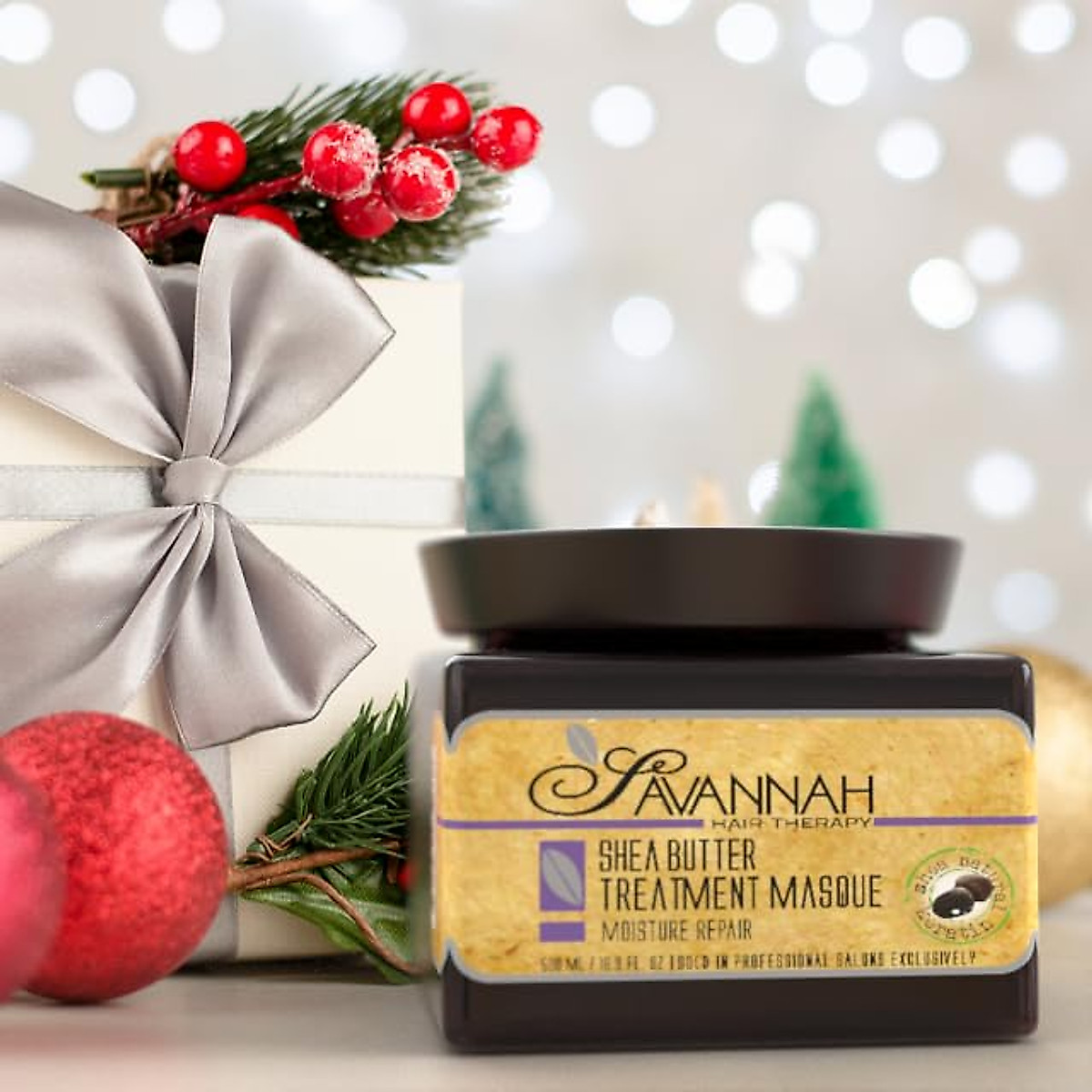 Savannah Hair Therapy Hair Mask for Damaged Hair with Shea Butter & Keratin – Hydrate, Repair & Rejuvenate with Deep Moisture Treatment for Dry, Damaged, and Curly Hair