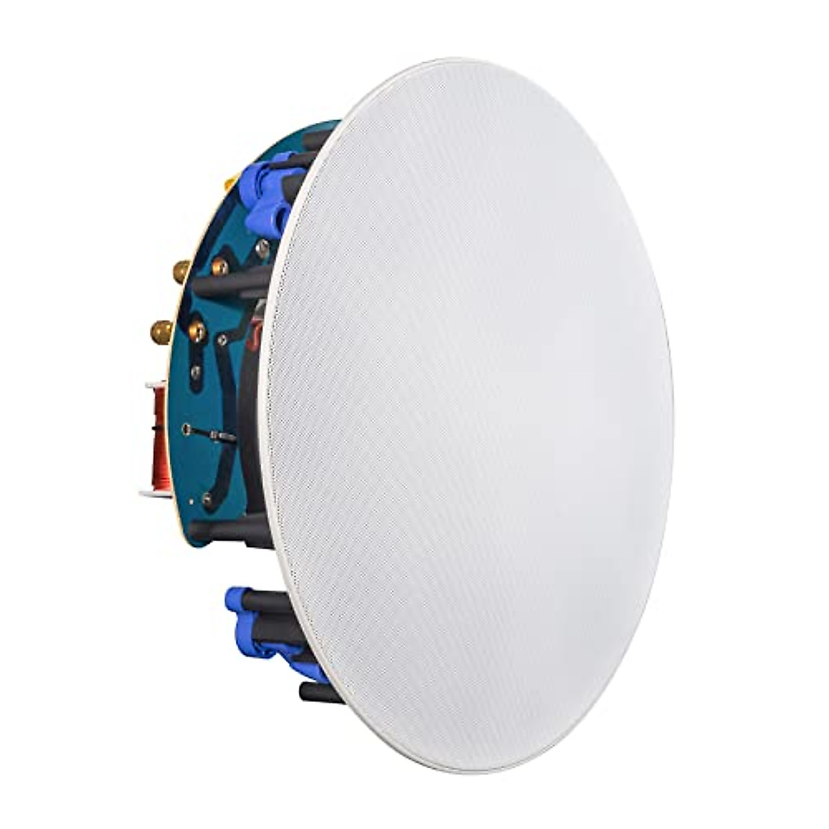 ynVISION.DESIGN 8 inch in-Ceiling Speakers w/Pivoting Tweeter | 2 Speakers | 160 Watts Each | Compatible with Sonos Amp, Yamaha, Marantz, Denon Avr and More