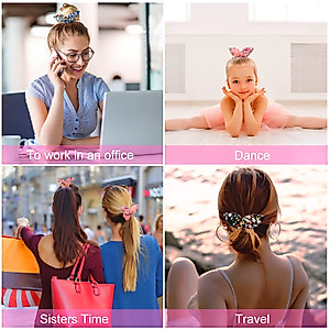 XieNie Hair Bun Maker, Magic Bun Maker for Hair, Lazy Hair Curler French Twist Hair Donut Maker, Ponyo Hair Styling Maker Accessories for Women Girls, 4PCS Floral