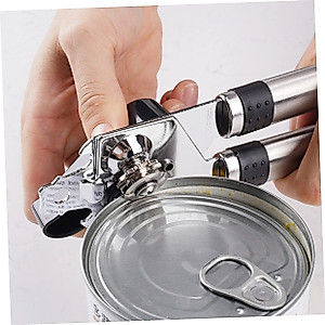 Anneome 1pc Bottle Opener Can Opener Electric Stainless Steel Electric Can Opener Hand Held Can Opener Jar Opener for Seniors Automatic Can Opener Kitchen Can Opener Metal Bottle Opener