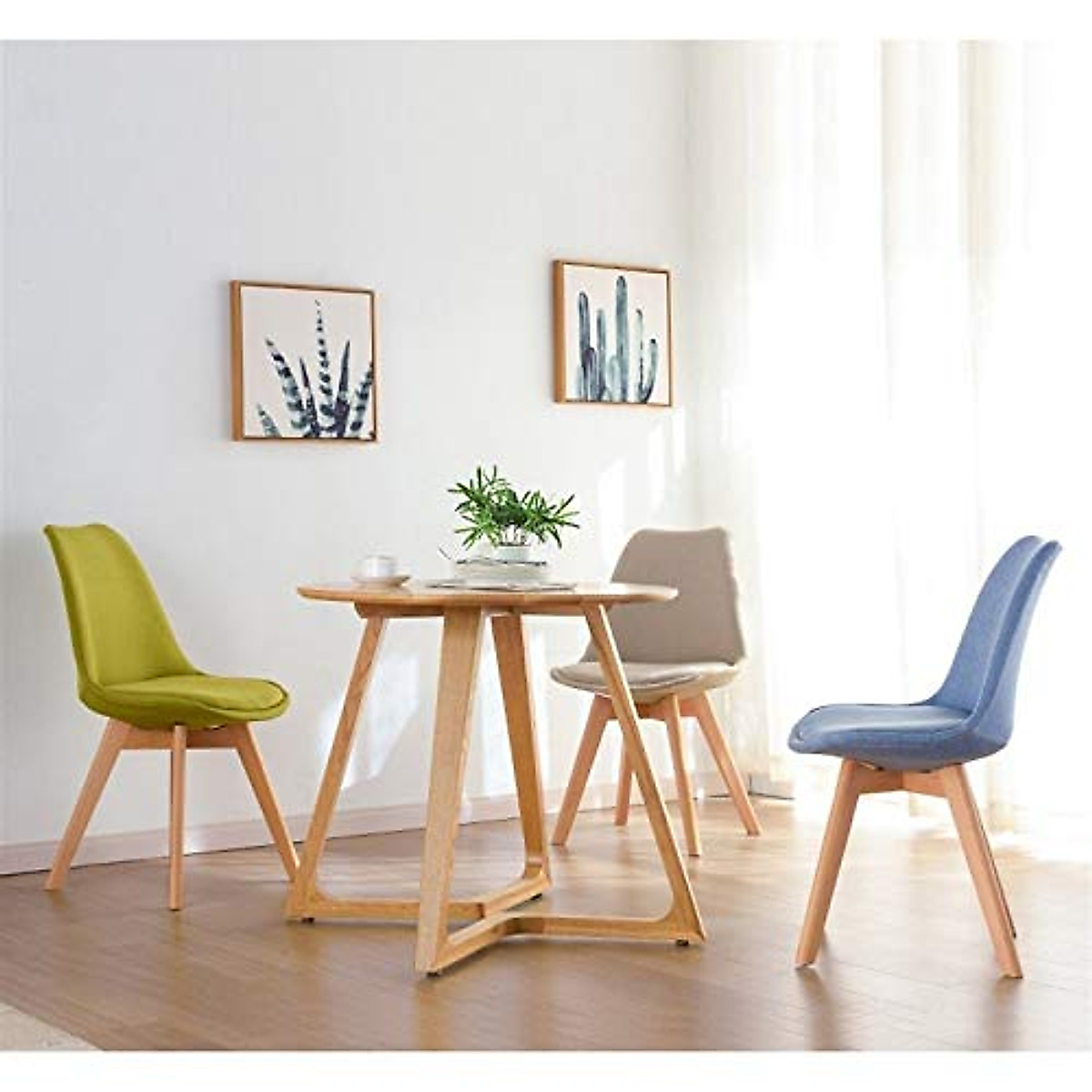 Mlaea Girl Bedroom Dressing Chair, Comfortable Home Office Chair Without Arms, Executive Computer Desk Chair, 43 * 43 * 83CM(Color:#4)