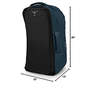 Osprey Farpoint 70 Men's Travel Backpack, Muted Space Blue