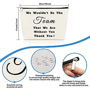 Boss Gift Leader Appreciation Gift for Women Makeup Bags Thank You Gift for Team Leader Supervisor Coach Cosmetic Bag Pouch Boss Day Birthday Retirement Leaving Farewell Gifts for Coworker Leader Boss