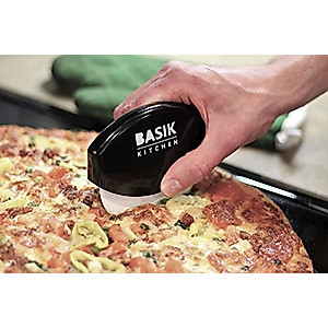 Basik Kitchen Safety Slicer - Snap-Apart Pizza Cutter/Kitchen Slicer - Dishwasher Safe