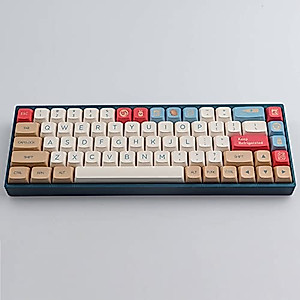Hyekit PBT Keycaps 138 Keys Soy Milk Keycaps Dye-Sublimation Cute Keycaps XDA Profile Custom Keycaps for for Mac Windows PC Mechanical Keyboards
