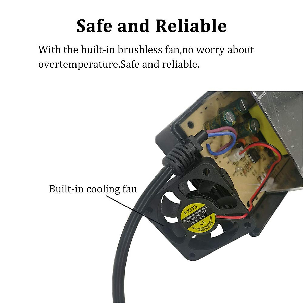 Heavy Duty 180W/15A AC to DC Converter,BUENNUS Convert 110V-240V to 12V Car Cigarette Lighter Socket Adapter AC DC Power Supply US Standard Plug for Car Refrigerator Vacuum Cleaner Air Pump