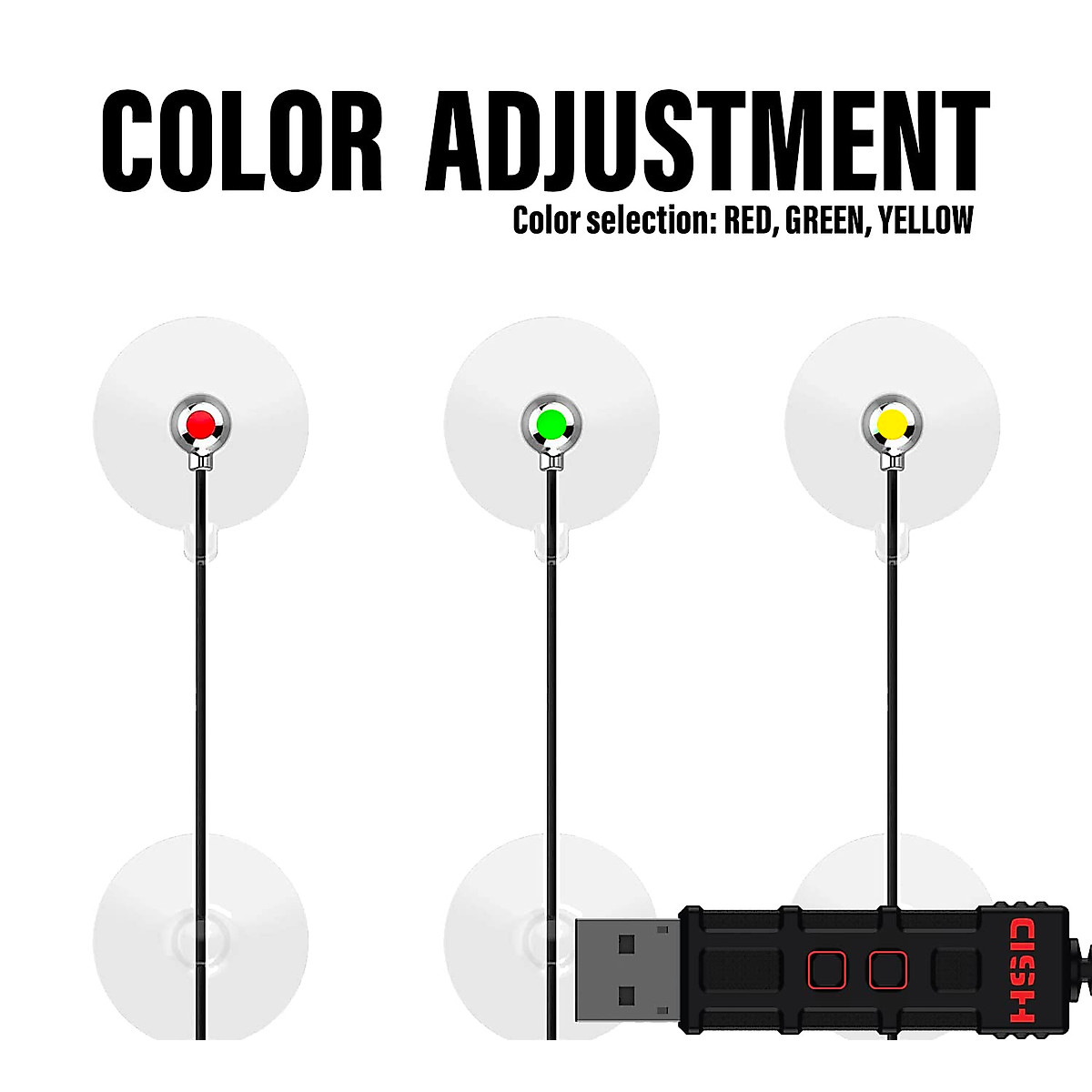 PRO Color and Brightness Control Dot LED Aim Assist Mod for Gaming TV Compatible with Xbox, Playstation, Nintendo and PC - Works with All Shooter Video Games and FPS or TPS