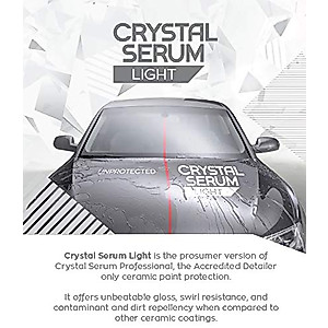 Gtechniq Crystal Serum Light 50ml - Automotive Paint Protection - Beautiful, Durable Gloss, High End Performance Beading, Swirl Mark and Chemical Resistance, Reduces Surface Hazing - Easy to Apply