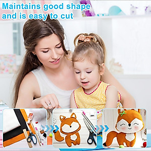 Phinus Felt, 117PCS Felt Sheets, Colourful of Felt Fabric Can Be Used for DIY, Sewing, Patchwork, Decoration (4" x 4")