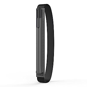 MoKo Holder Case for Microsoft Surface Pen, Premium PU Leather Cover Sleeve Pouch Protective Carrying Bag with Elastic Strap for Surface Pen Case and Other Cases Length up to 9.3"-13.5", Space Gray