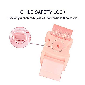 Anti Lost Wrist Link Kids Leash Child Safety Wristband Toddler Harness Leash with Lock (Pink) (Reflective Pink)