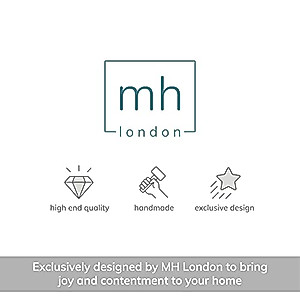 MH London Round Gold Shelf - Lemar Circle Wall Shelf Made from Metal and Wood I Gold Accent Decor Suits Bedrooms, Bathrooms, Kitchens, Living Rooms & Halls | Decorative Modern Display Shelf Size