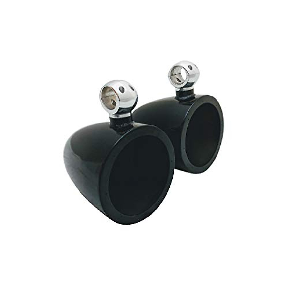 Krypt 8" Aluminum Wakeboard Tower Speaker Enclosure for JL 880, PM282,TS-MR2040, NK1-120L, XS-808, SW808, Revo-8, Audio Stereo for ATV, UTV, Quad, Jeep, Boat, Tubing Clamp 1.25-3 inch (Black)