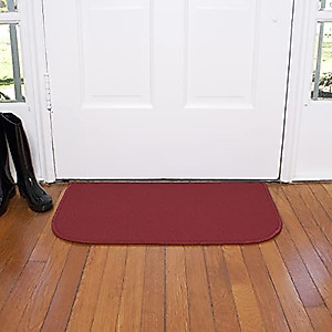 Washable Stain Resistant Kitchen Rugs with Latex Backing, Kitchen Mats for Floor, 18"x30" Red, John Ritzenthaler Company