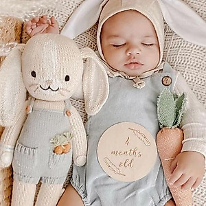 cuddle + kind Henry The Bunny Little 13" Hand-Knit Doll – 1 Doll = 10 Meals, Fair Trade, Heirloom Quality, Handcrafted in Peru, 100% Cotton Yarn