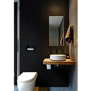 Fiula Black Wood Wallpaper Black Wallpaper Peel and Stick Wallpaper 197”×17.5” Self Adhesive Wallpaper Removable Wallpaper Stick and Peel Wallpaper Black Wood Grain Wallpaper Vinyl Wallpaper