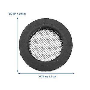 DOITOOL 20Pcs Shower Head Gasket Filter Hose Washer with Wire Mesh Rubber Gasket with Net Shower Head Filter for Sealing Repair & Most Standard Hose/Faucet/Shower Head Connection