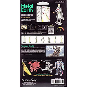 Fascinations Metal Earth Premium Series Templar Knight 3D Metal Model Kit