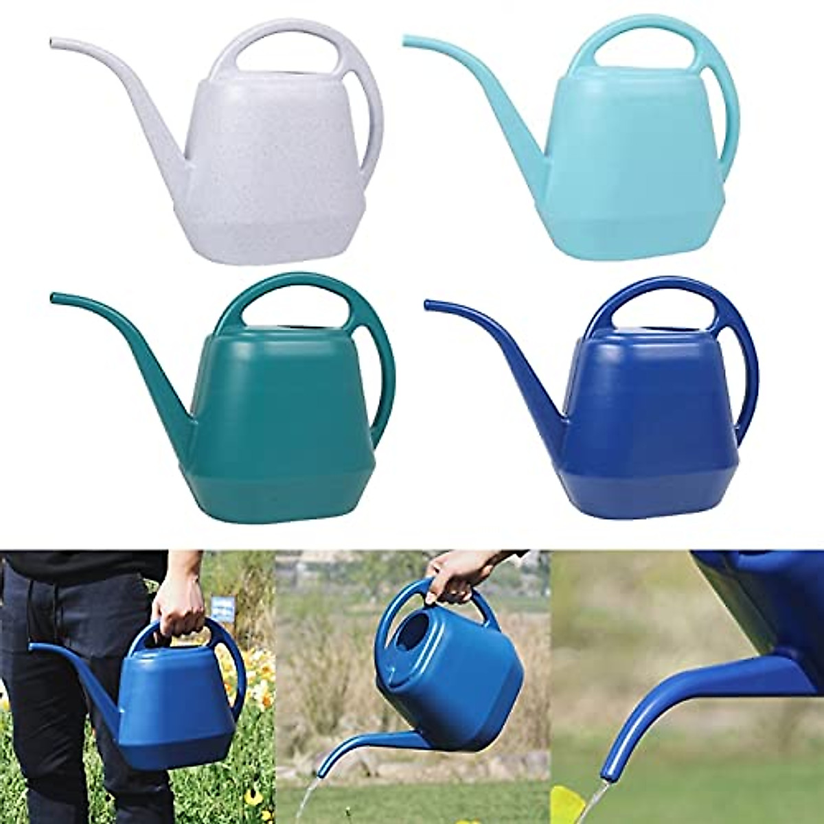 ZSFBIAO 4L Capacity Watering Can Pot Spout Kettle for Indoor Outdoor Garden Plants Flower Succulent Bonsai Drop Shipping Watering Tool (Color : Navy Blue)