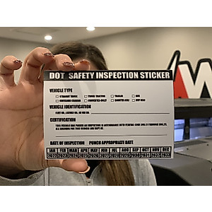 DOT Inspection Stickers (10 Pack)