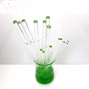 6pcs 20cm/7.9inch Glass Stirring Rod Stir Stick Heat Resistant Stirring Tool for Laboratory or Home Use