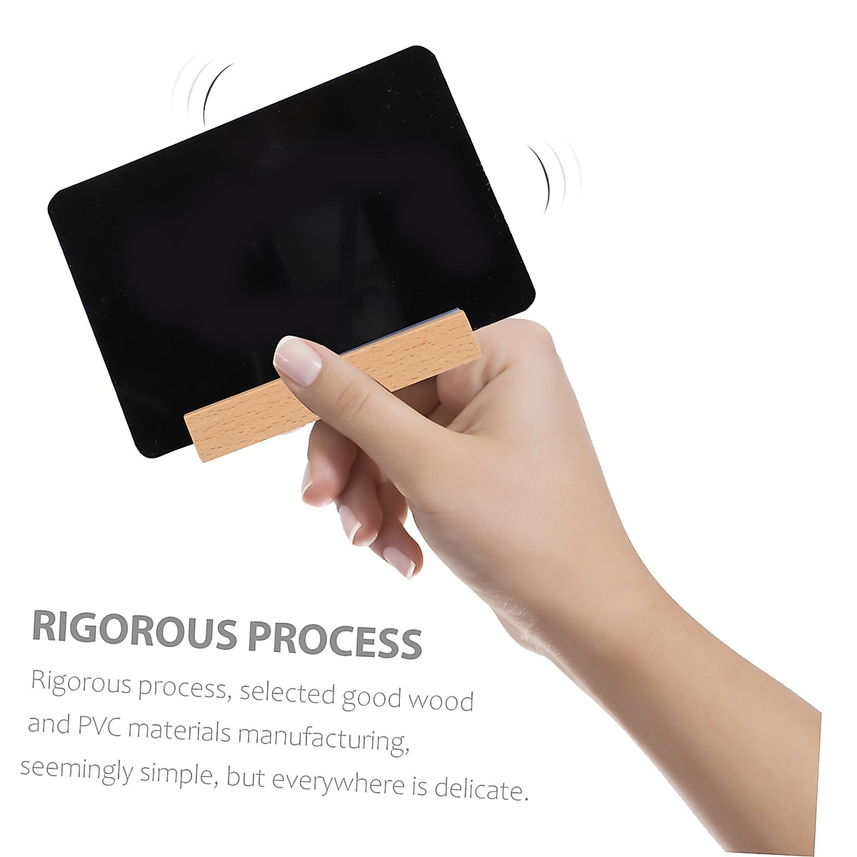 STOBOK Handwritten Price Tag Practical Blackboard Message Board Memo Board Message Display Board Home Sign Board Signs Office Board Stand Table Board Writing Board Wooden Beech