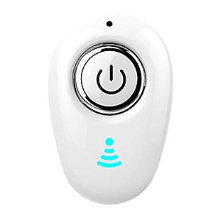 Gilroy Bluetooth Earbud, Single Wireless Earphone, Mini Bluetooth Headset Hands-Free Car Headphone, Bluetooth Earpiece for Smart Phones PC TV Audiobook White