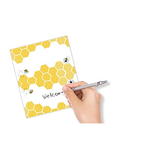Table Place Card, Bumble Bee Themed Tent Style Cards, Pack of 25 Half-Fold Reception Place Cards, Perfect for Baby Showers, Party, Birthday and Special Events A34
