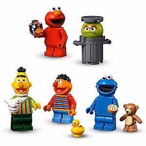 LEGO Ideas 123 Sesame Street 21324 Building Kit; Awesome Build-and-Display Model for Adults Featuring Elmo, Cookie Monster, Oscar The Grouch, Bert, Ernie and Big Bird, New 2021 (1,367 Pieces)