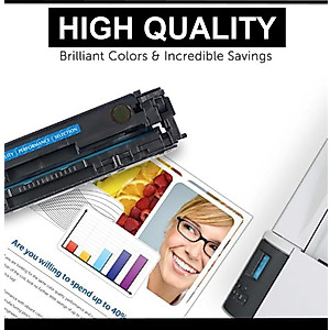 Inksters of America Remanufactured High Yield Black Toner Cartridge (Reused OEM Chip) for HP 206X (W2110X)