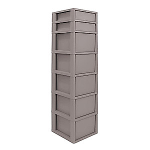 MQ Eclypse 7-Drawer Plastic Storage Unit, Taupe