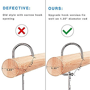 TerHoo 10.5" Space Saving Hangers Stainless Steel Magic Hangers Closet Wardrobe Clothing Hanger Oragnizer Heavy Space Saver, As Seen on TV Pack of 4