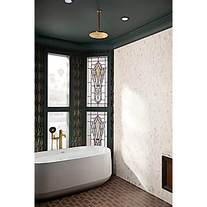 KOHLER 27051-CP Occasion 8" Single-Function Rainhead, Single-Spray Rain Shower Head, Rainfall Shower Head, 2.5 GPM, Polished Chrome