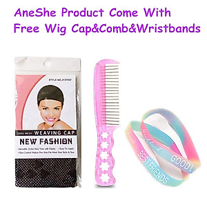 AneShe Wigs 28" Long Wavy Hair Heat Resistant Cosplay Wig for Women (Dark Brown)