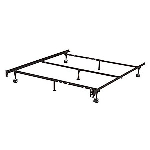 Kings Brand Furniture Heavy Duty Commercial Metal Adjustable Bed Frame, Queen, Full, Full XL, Twin