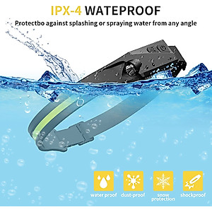 Shardnn Headlamp Rechargeable 3 Pack, Headlamps Headlight, Headlamps for Adults, 5 Light Modes Head Lights for Forehead, 230° Wide Beam Head Lamp with 6 Clips for Hiking Camping Running