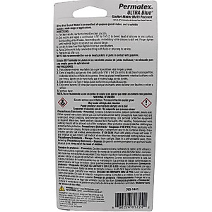 Permatex 81724 Ultra Blue Multipurpose RTV Silicone Gasket Maker - 3.35 oz Tube (77B) (1)