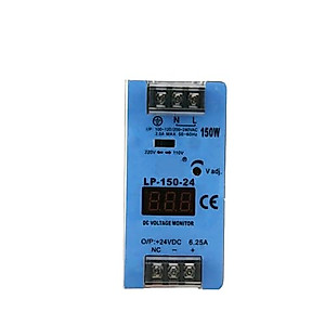 LP-150-12 150w 12v 12.5A 24V 6.25A Digital Monitor din Rail Switching Power Supply TSIOHKBS(12V)