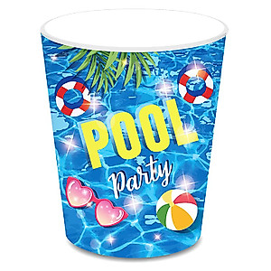 Pool Party Decorations,Summer Party Decorations,Beach Party Decorations Include Pool Party Plate,Dessert Plates,Cups,Napkins (16 Guests)
