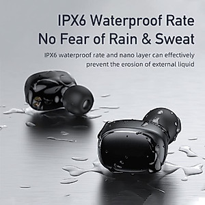 KENKUO Wireless Earbuds for Small Ear Canals, only 3g Light Weight, IPX6 Waterproof Bluetooth Ear Buds, Fast Charging Case, Wireless Earphones Compatible with Apple & Android, Purple