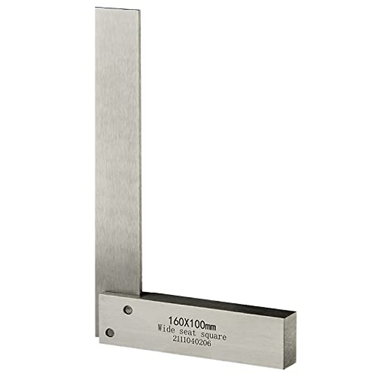 Boomgood Machinist Square Set Engineer Precision Mini Wide Base 90 Degree Right Angle Ruler Hardened Steel 4 Pieces, Silver (BG-0326)