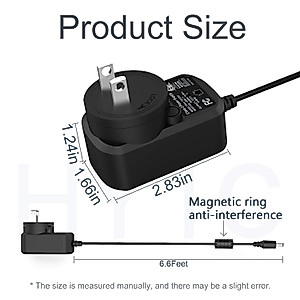F1TP 21W Power Cord Replacment for Amazon Alexa Echo 1st 2nd Generation, Echo Show 1st Gen, Echo Plus 1st Gen, Echo Look, Echo Link, Fire TV 2nd Gen, 6.6ft Replacement Cord 15V Power Adapter