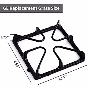 WB31K10034 Grate Replacement Parts For GE Burner Grate Stove Parts General Electric Gas Range Parts Stove Surface Top Grate Cast Iron Rack 4 Pack